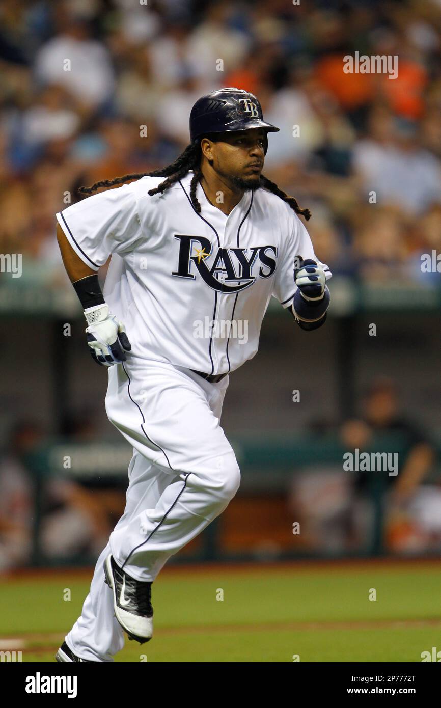 Tampa Bay Rays Manny Ramirez plays in a game against the Baltimore ...
