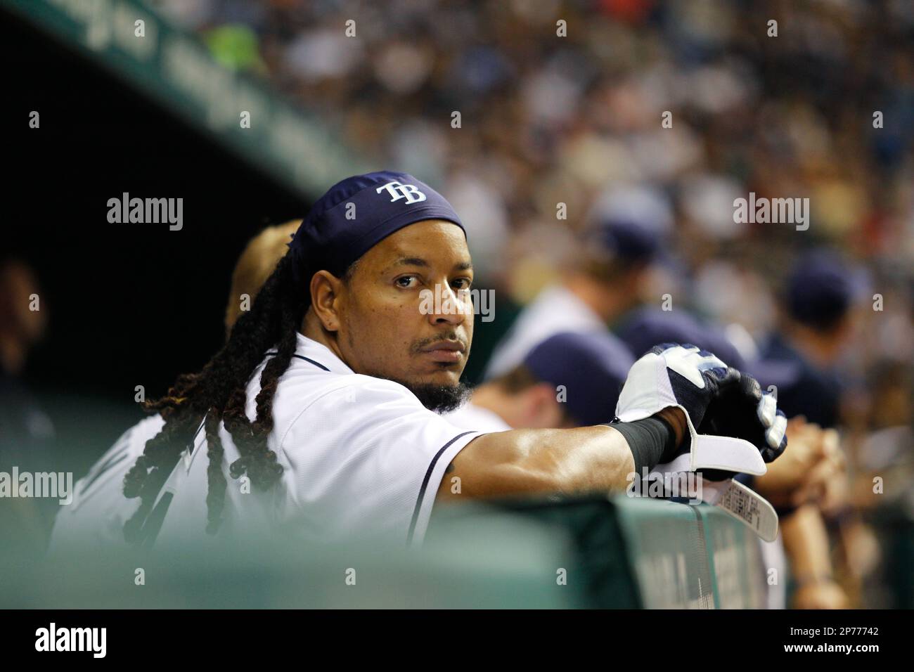 Tampa Bay Rays Manny Ramirez plays in a game against the Baltimore ...