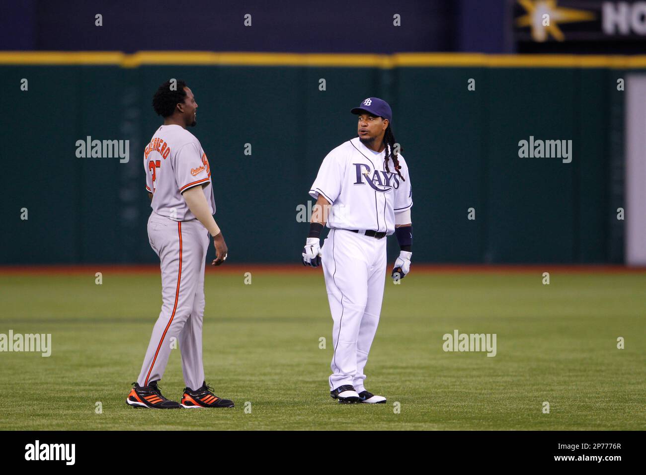 Tampa Bay Rays Manny Ramirez plays in a game against the Baltimore ...