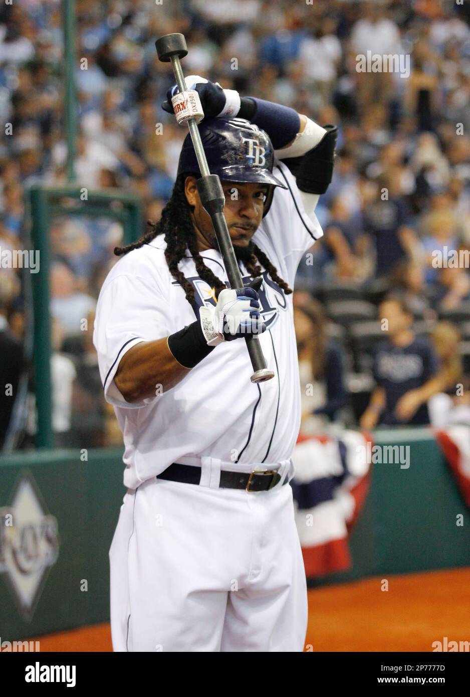 Tampa Bay Rays Manny Ramirez plays in a game against the Baltimore ...