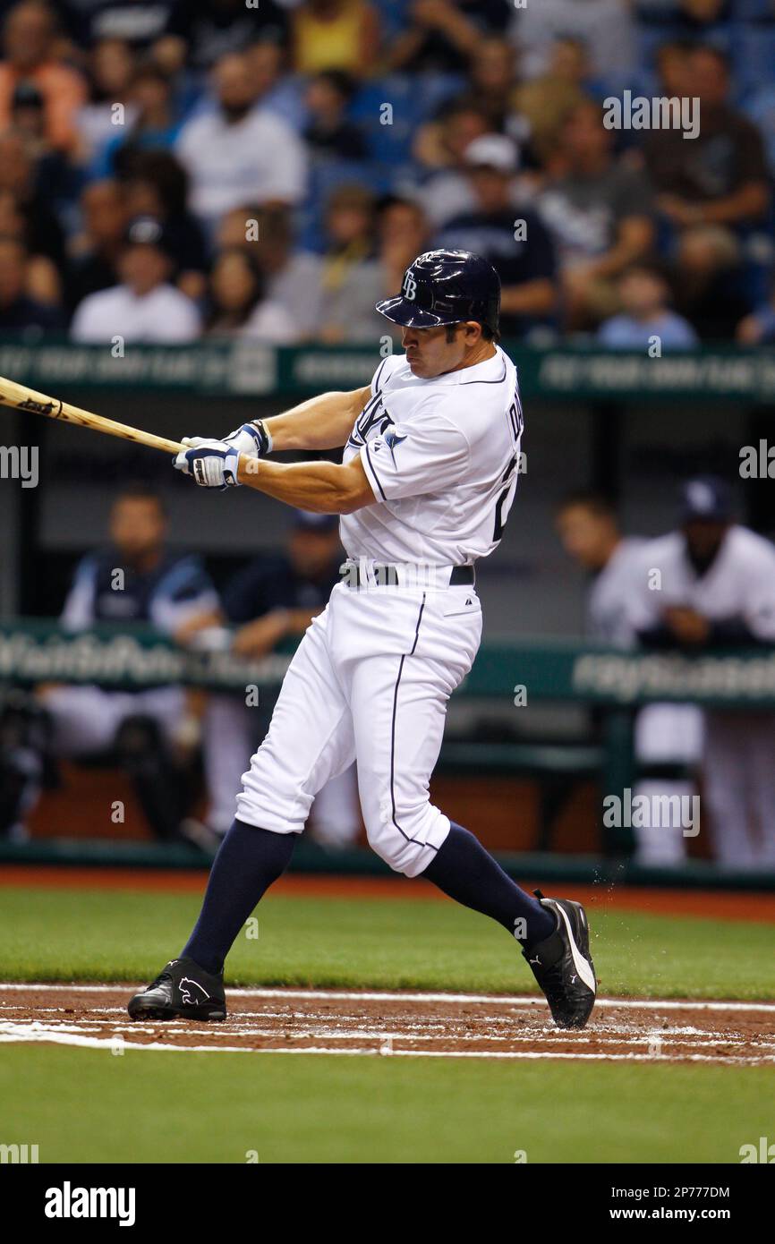 Tampa Bay Rays Johnny Damon plays in a game against the Baltimore ...