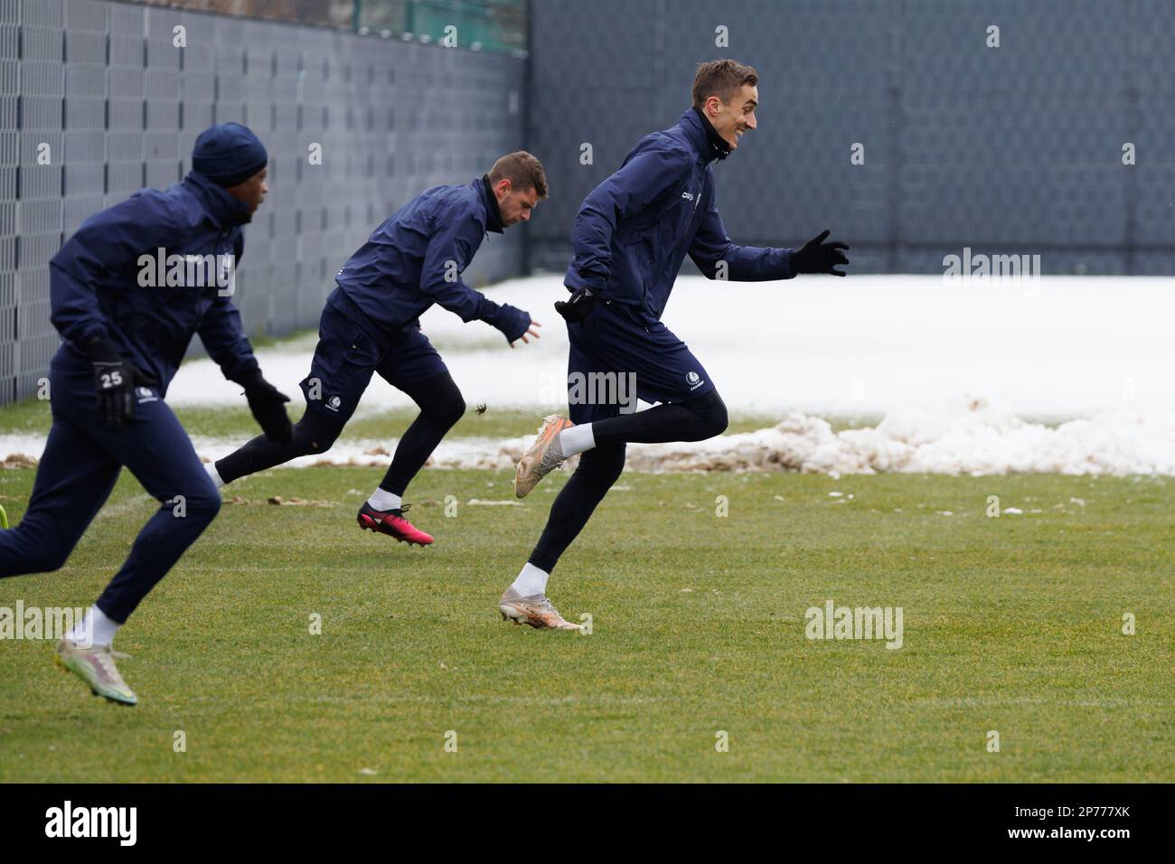 Gent. 08 March 2023 Gent's Gift Emmanuel Orban, Gent's Kamil Piatkowski ...