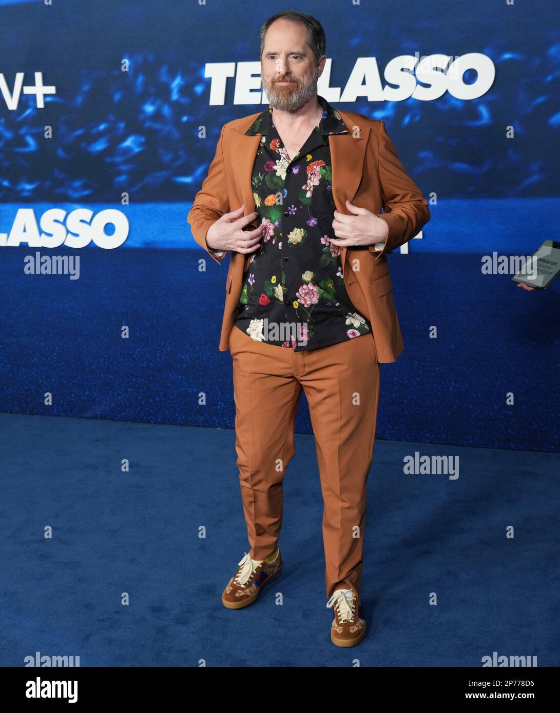 Westwood, CA, March 7, 2023, Brendan Hunt arrives at the Apple Original ...