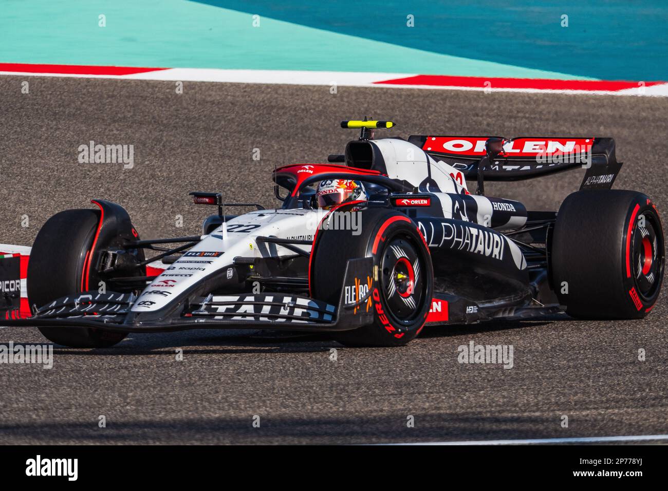MANAMA, BAHRAIN, Sakhir circuit, 3. March 2023: #22, Yuki TSUNODA, JAP, Team Scuderia Alpha ...