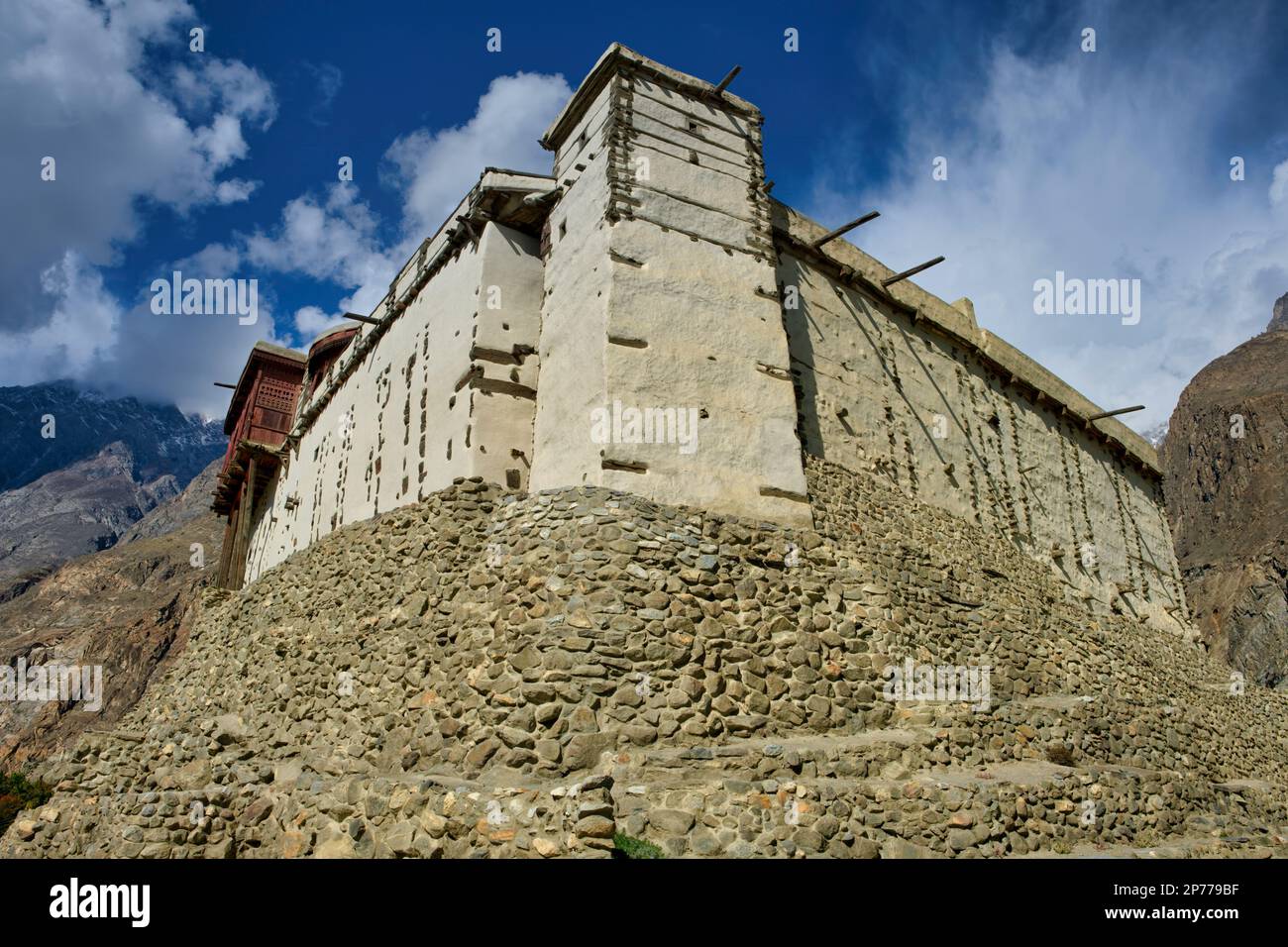The Baltit Fort is a wood-and-stone structure with mud plaster. It is a ...