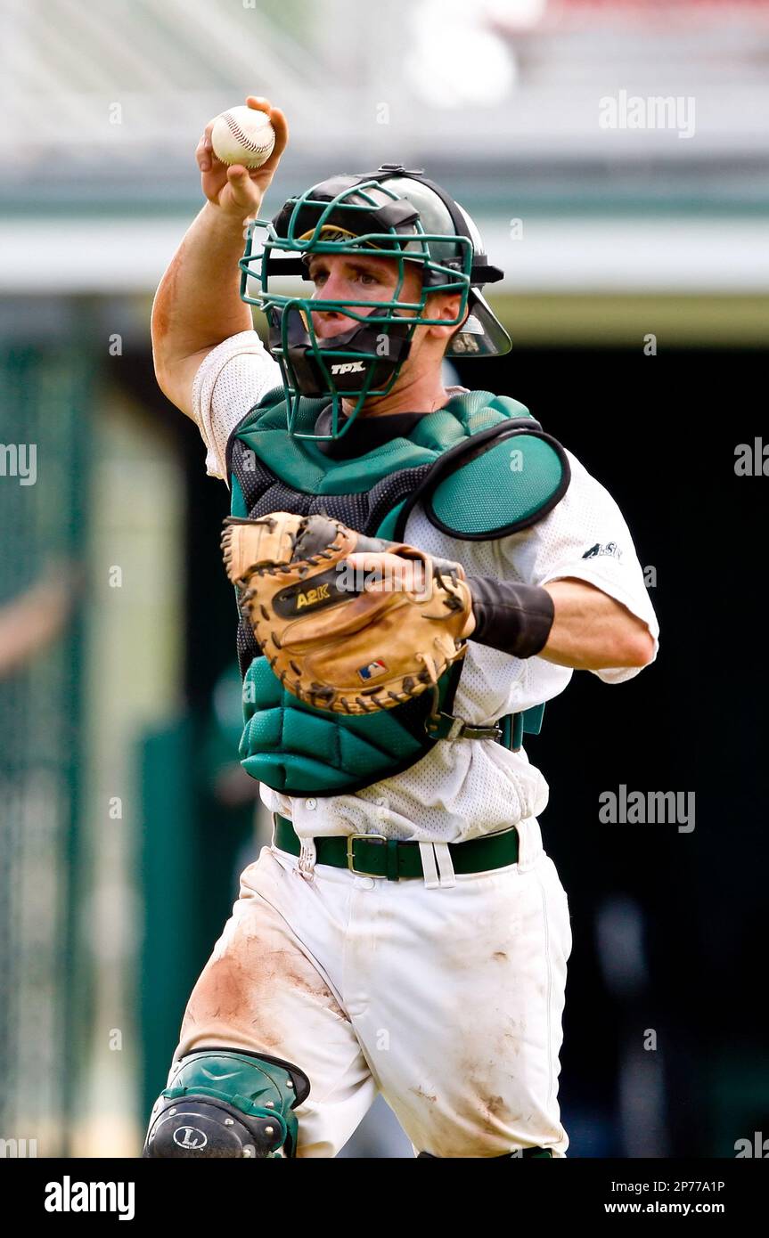 April 23, 2011: Jacksonville University Dolphins catcher Alex Swenson ...