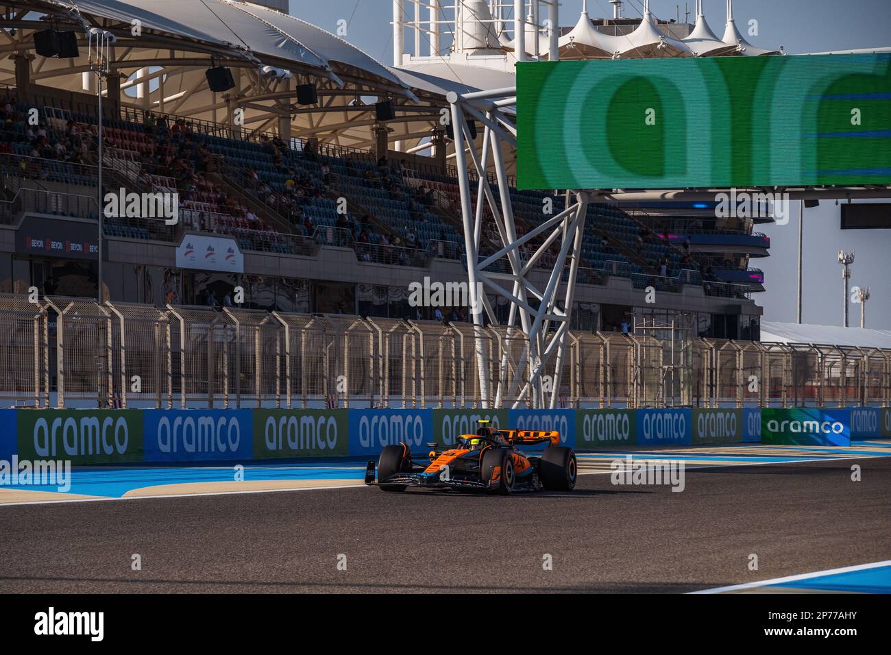 MANAMA, BAHRAIN, Sakhir circuit, 3. March 2023: # 4, Lando NORRIS, GBR ...