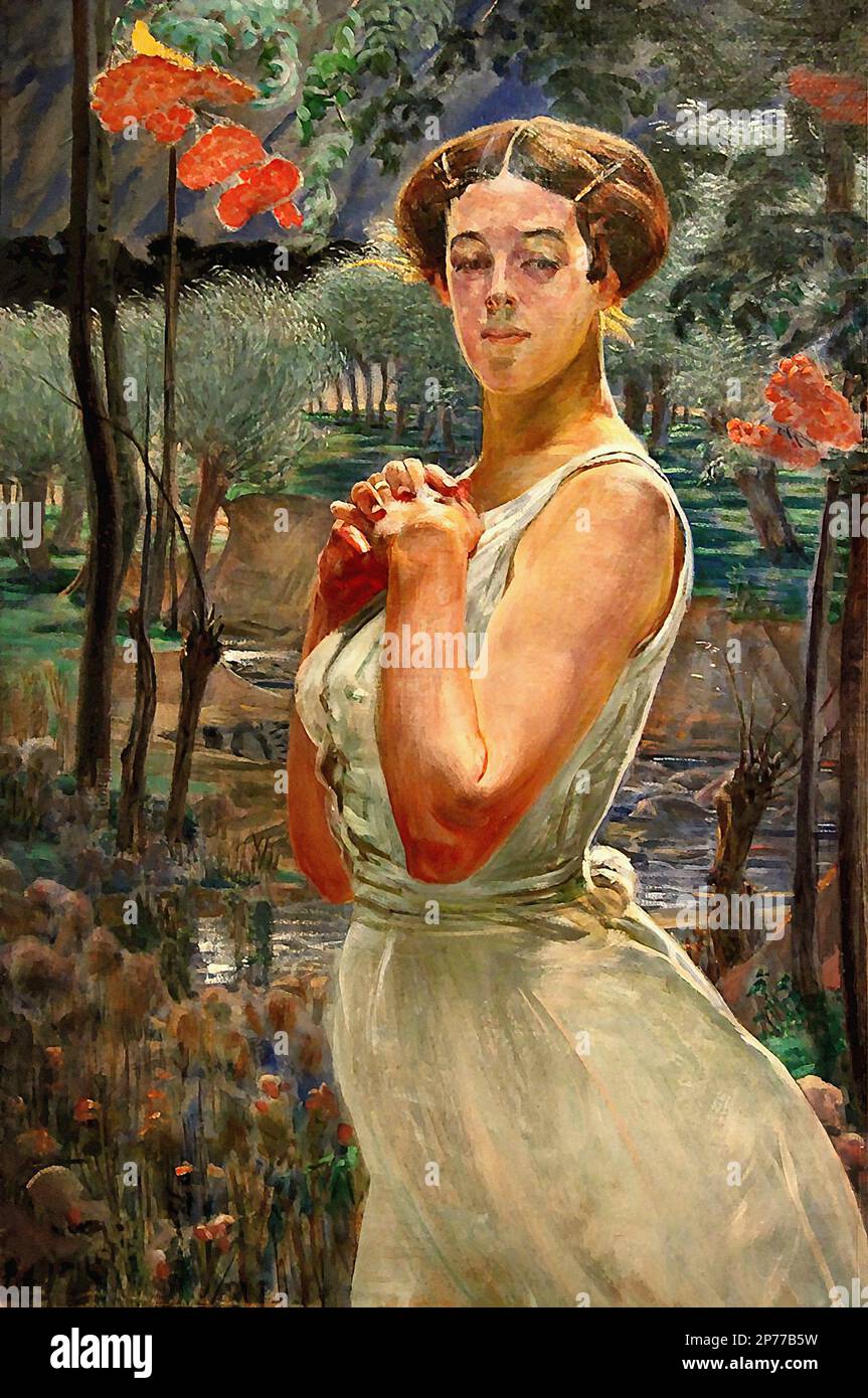 Malczewski Jacek - Portret Marii Balowej - Szkoła Polska - - Malczewski ...
