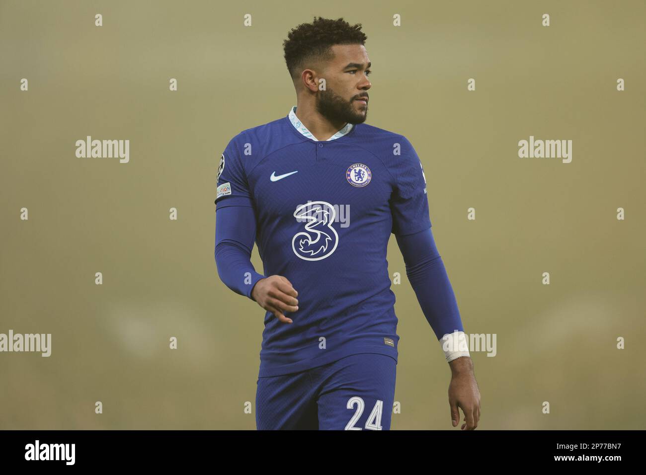 London, UK. 07th Mar, 2023. Reece James of Chelsea FC looks on during ...