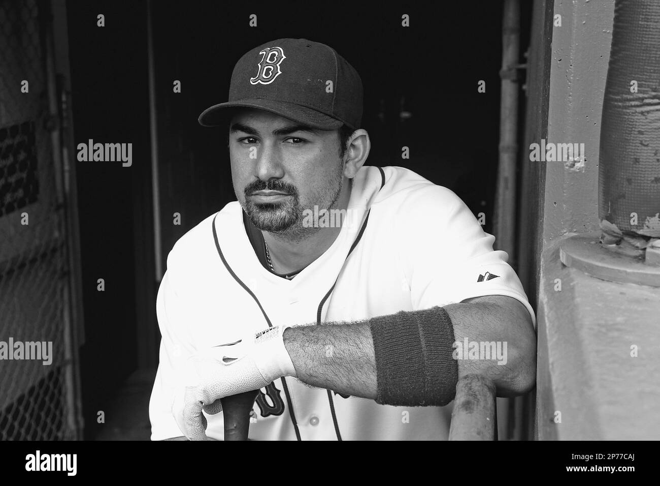 Boston RedSox Adrian Gonzalez poses for a portrait at City of Palms ...