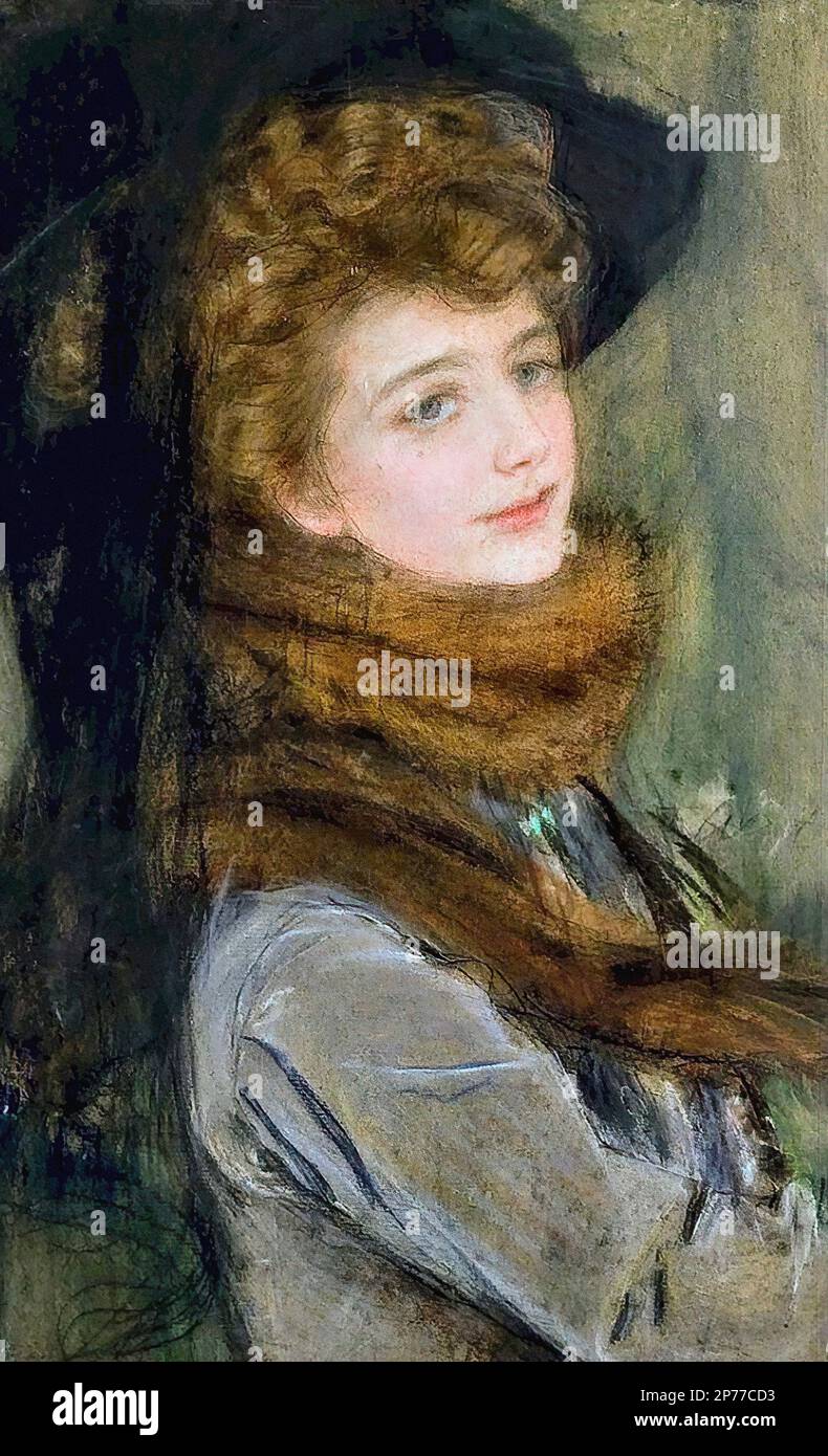 Axentowicz Teodor - Portret Damy 2 - Szkoła Polska - - Axentowicz ...