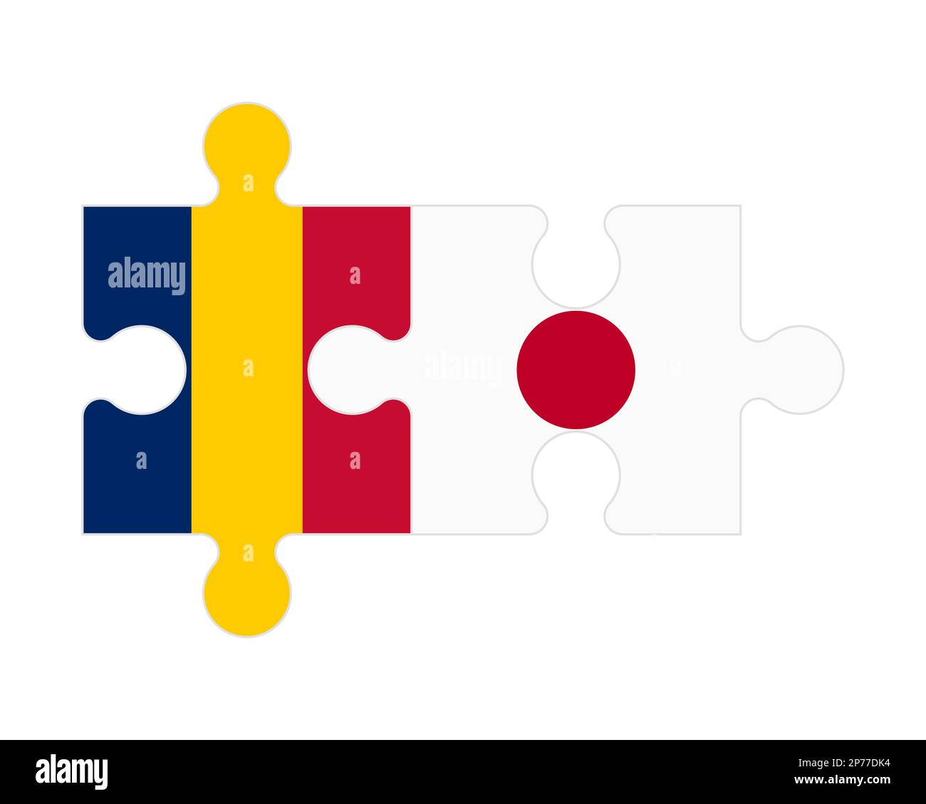Japan chad flag Cut Out Stock Images & Pictures - Alamy
