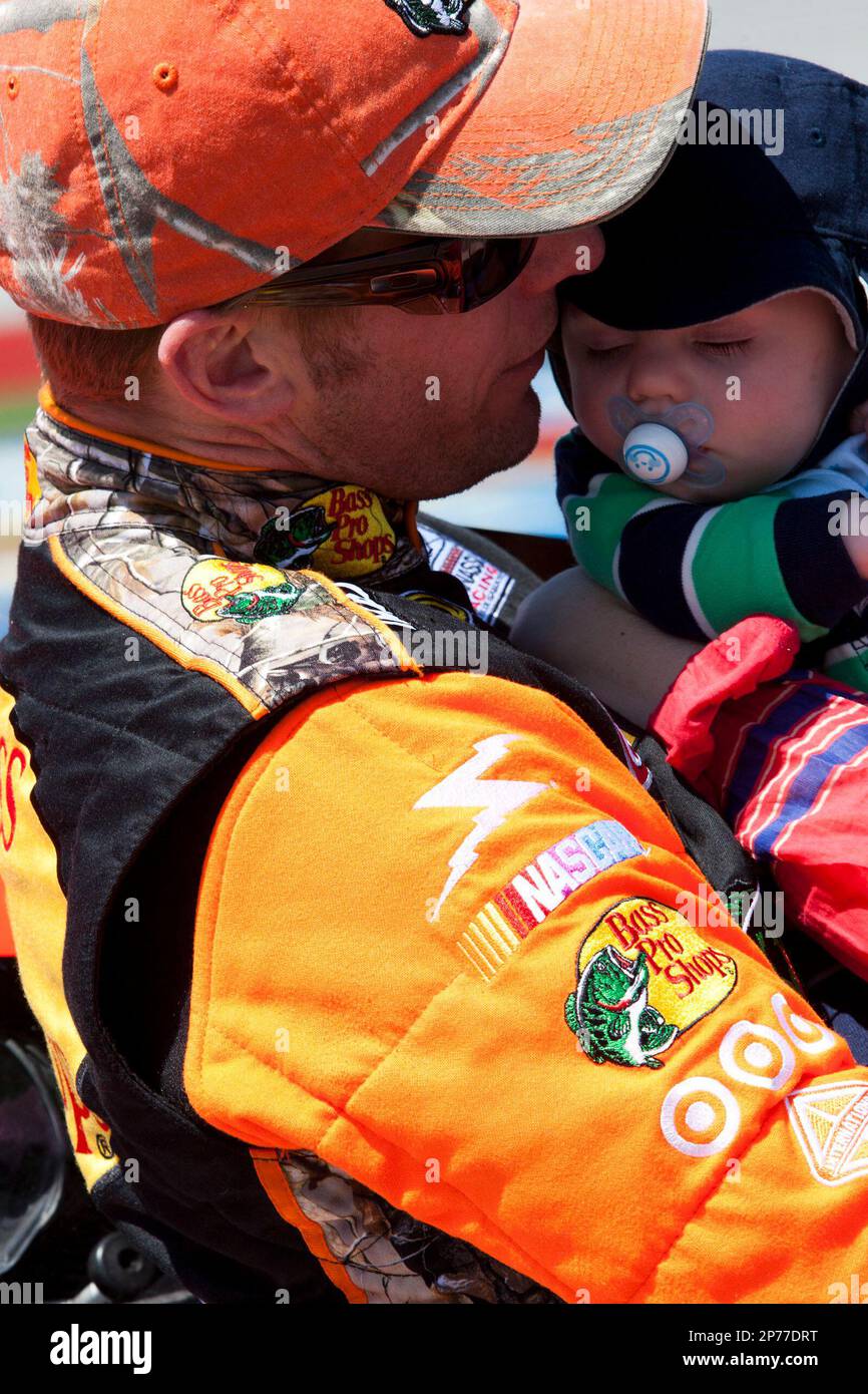TALLADEGA, AL - APR 17, 2011: Jamie McMurray (1) during prerace for the ...