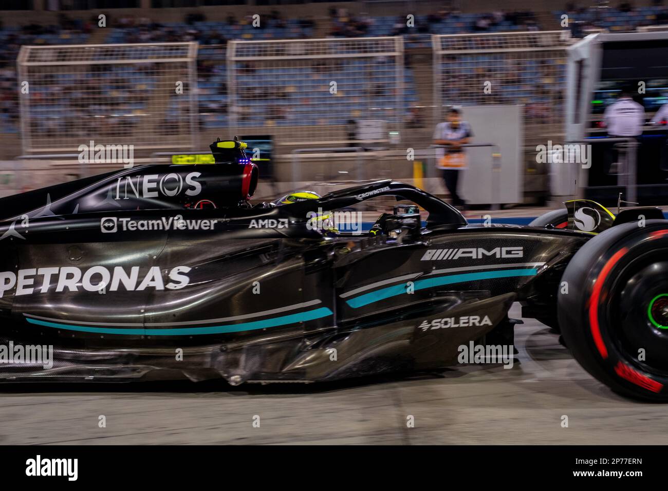 MANAMA, BAHRAIN, Sakhir circuit, 3. March 2023: #44, Lewis HAMILTON ...