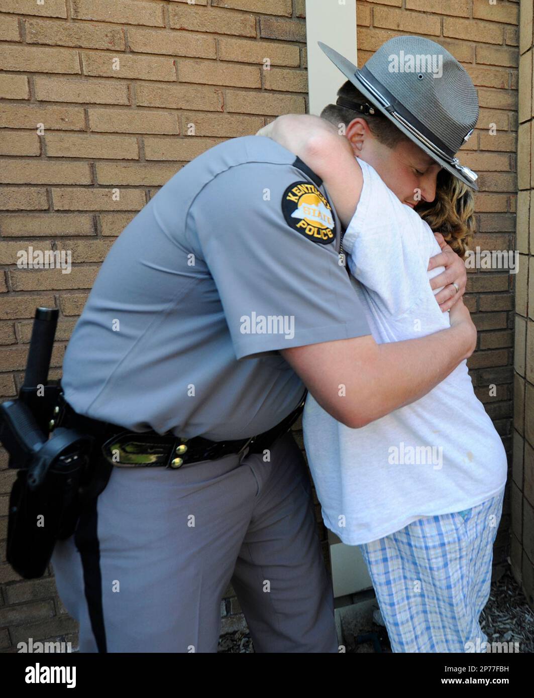 In this April 14, 2011 photo, Kentucky State Police Trooper Jonathan ...