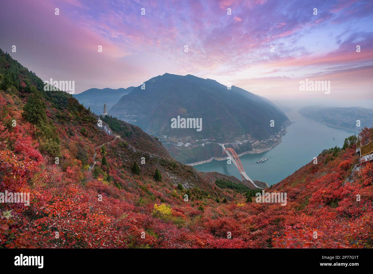 The Yangtze river three gorges nature reserve - wu gorge scenery ...
