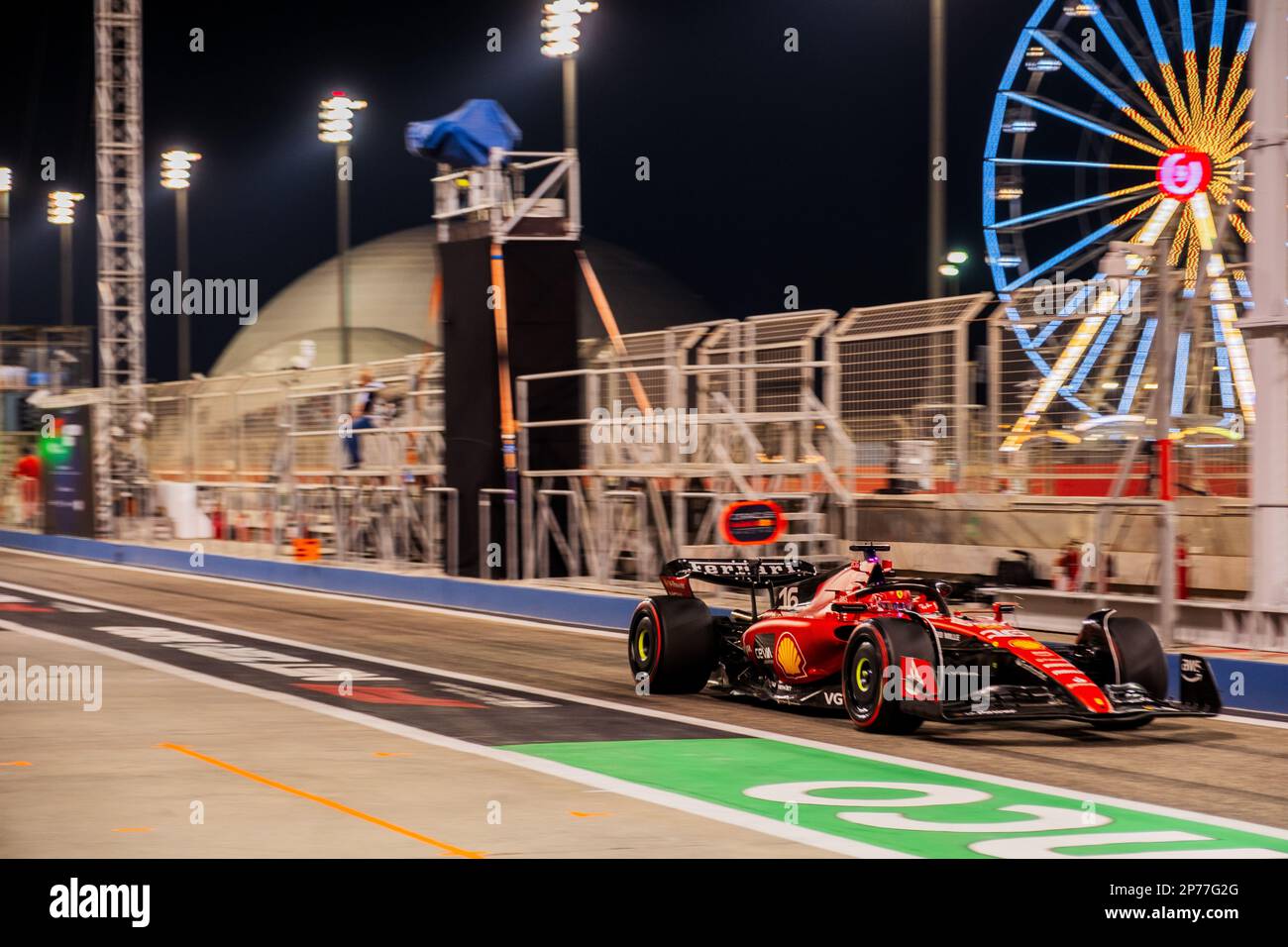 MANAMA, BAHRAIN, Sakhir circuit, 3. March 2023: #16, Charles LECLERC, MCO, Team Scuderia Ferrari ...