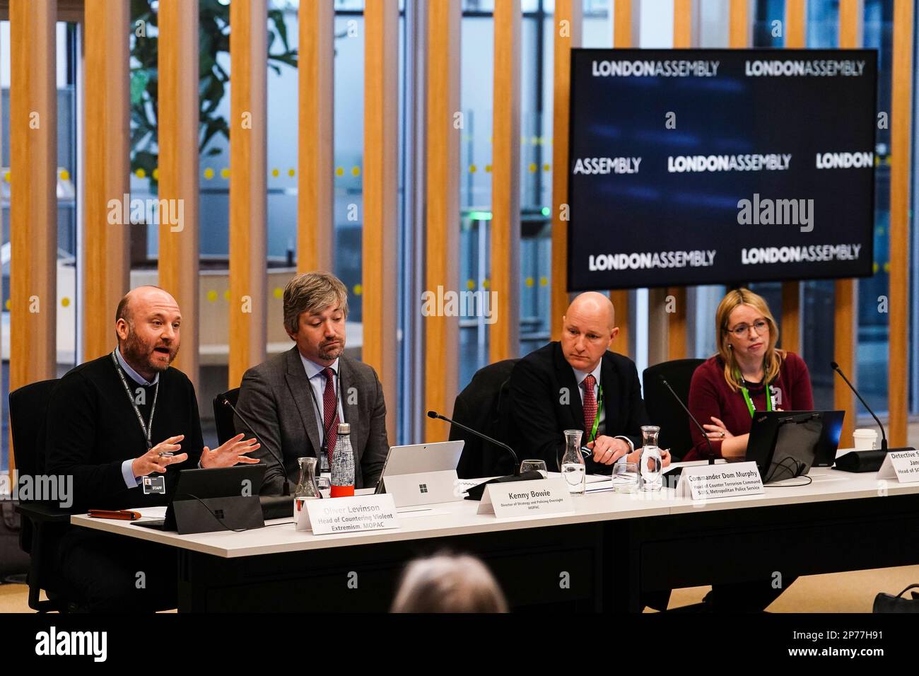 (left to right) Oliver Levinson, Head of Countering Violent Extremism ...