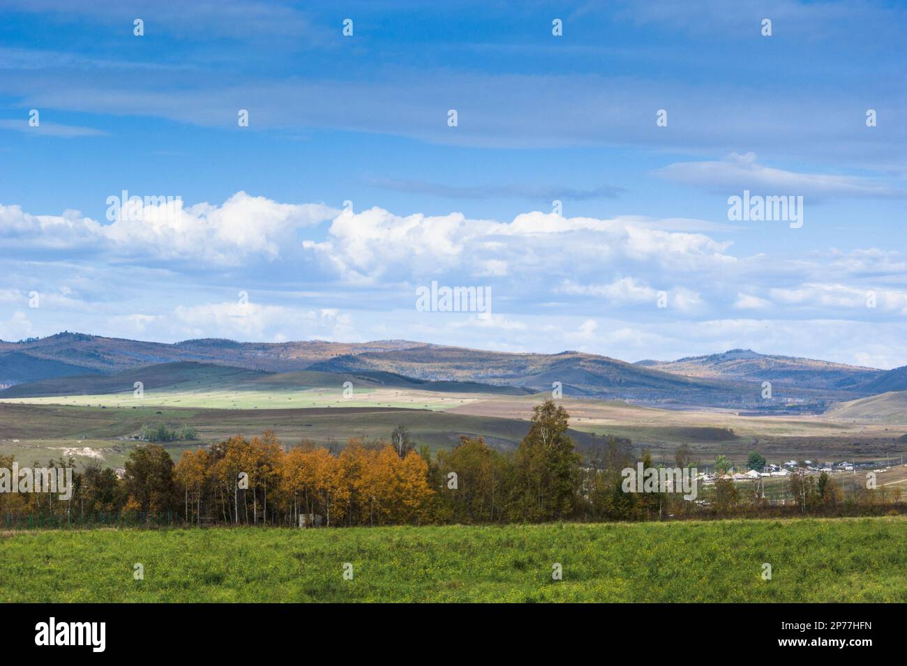 The hulunbuir scenery Stock Photo - Alamy