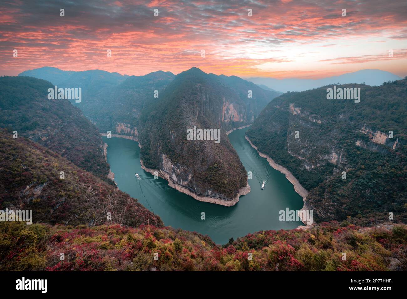 Chongqing wushan small big NingHe scenery Stock Photo - Alamy