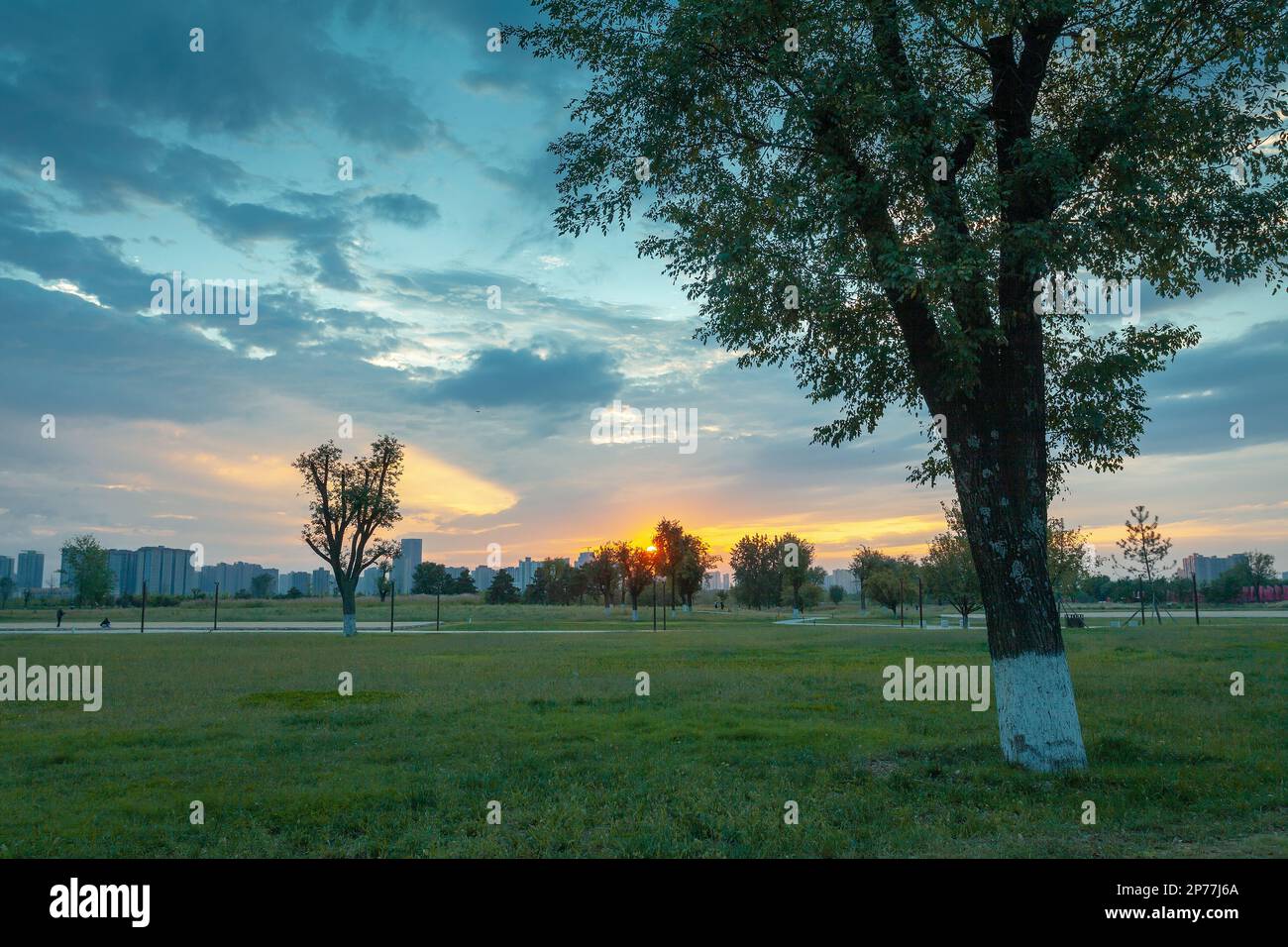 Xi 'an han chang 'an weiyang palace ruins park scenery Stock Photo - Alamy