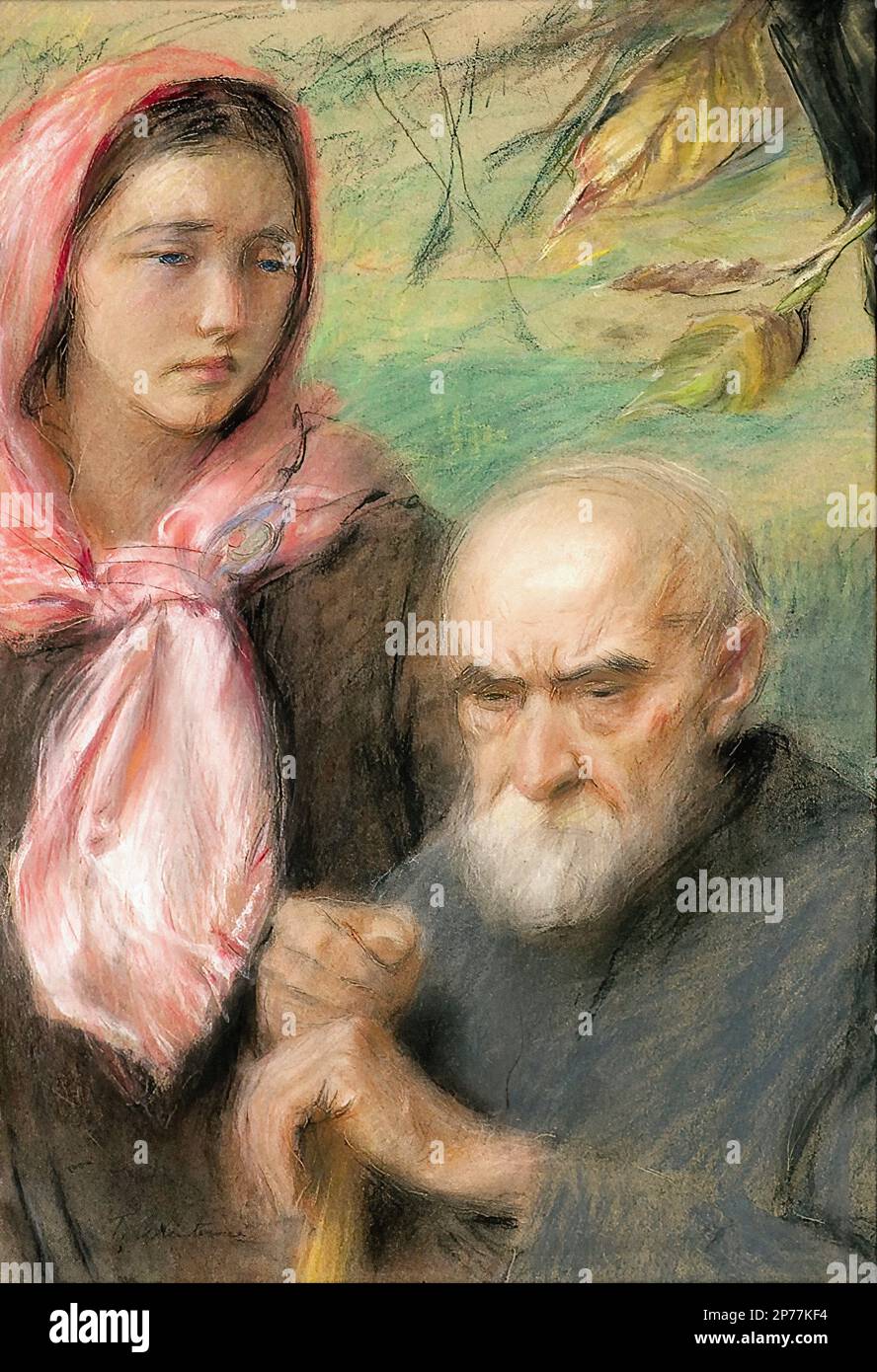 Axentowicz Teodor - Starość i Młodość 3 - Polska Szkoła - - Axentowicz ...