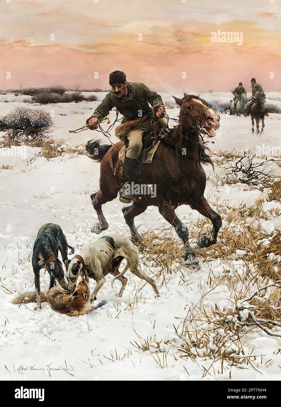 Wierusz-Kowalski Alfred - Polowanie - Polska Szkoła - - Wierusz ...