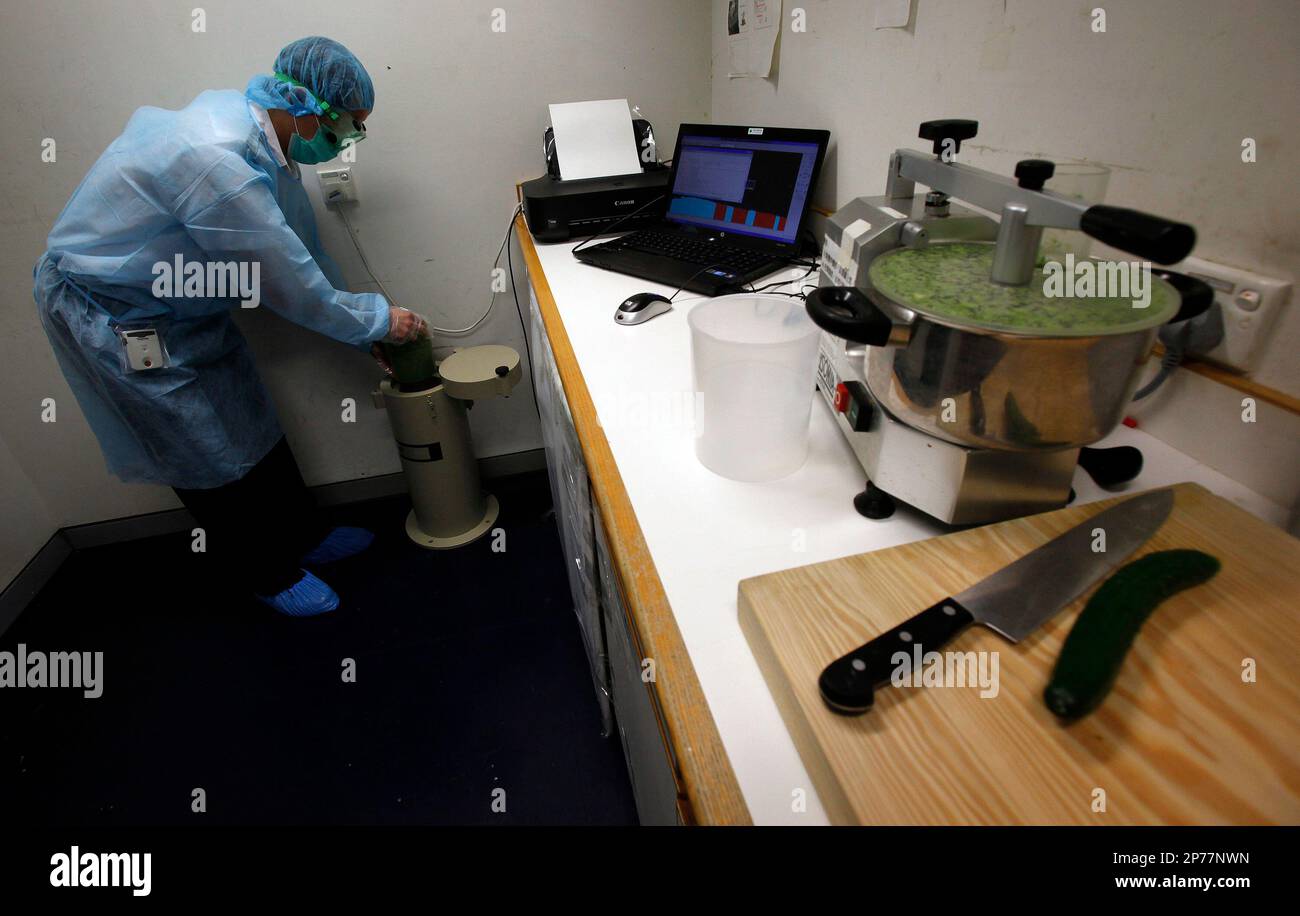 A food inspector from Food and Environmental Hygiene Department ...