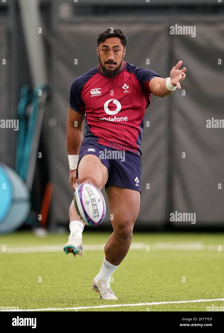 Ireland's Bundee Aki during a training session at the IRFU High ...