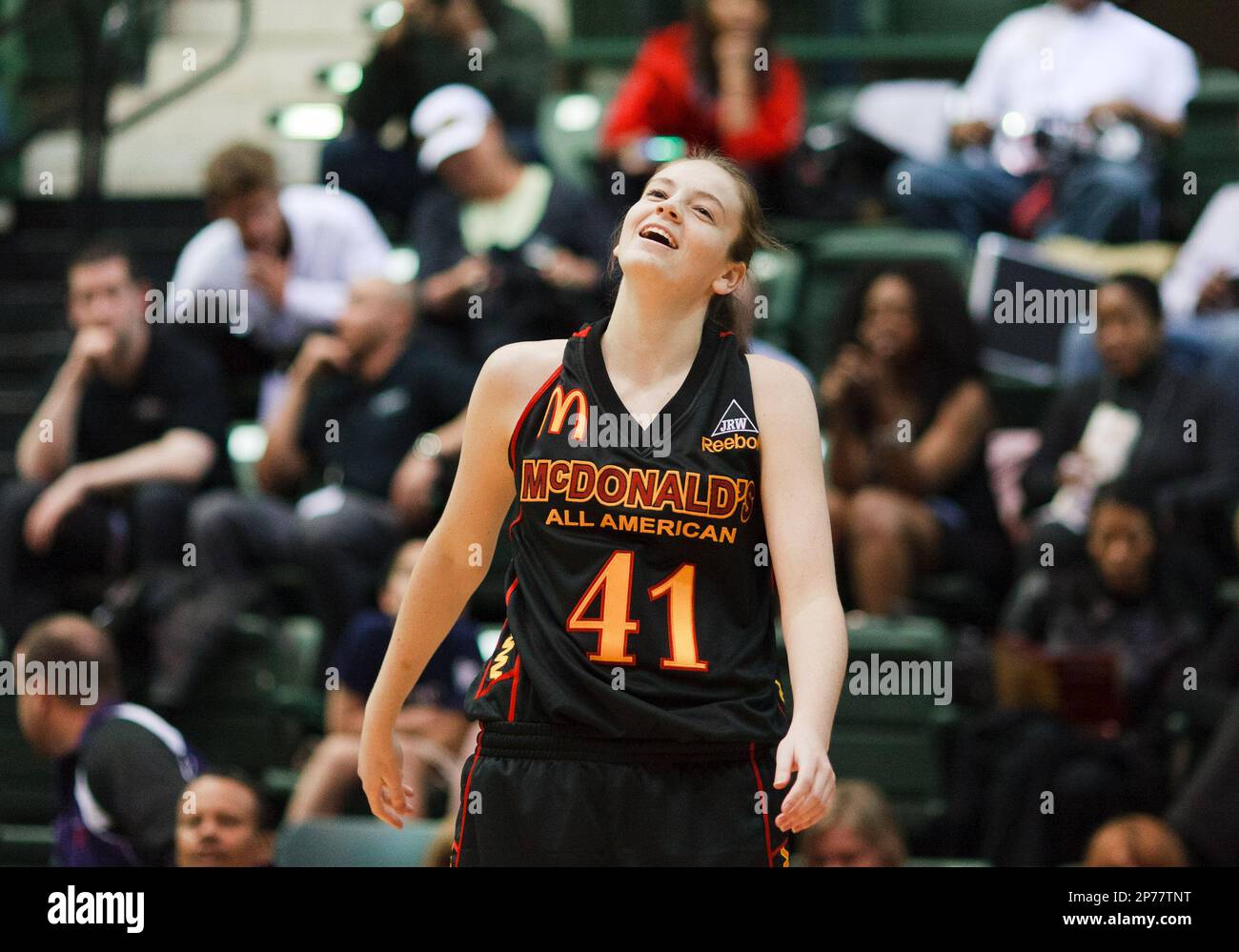 March 28 2011: Bonnie Samuelson participates in the three-point ...