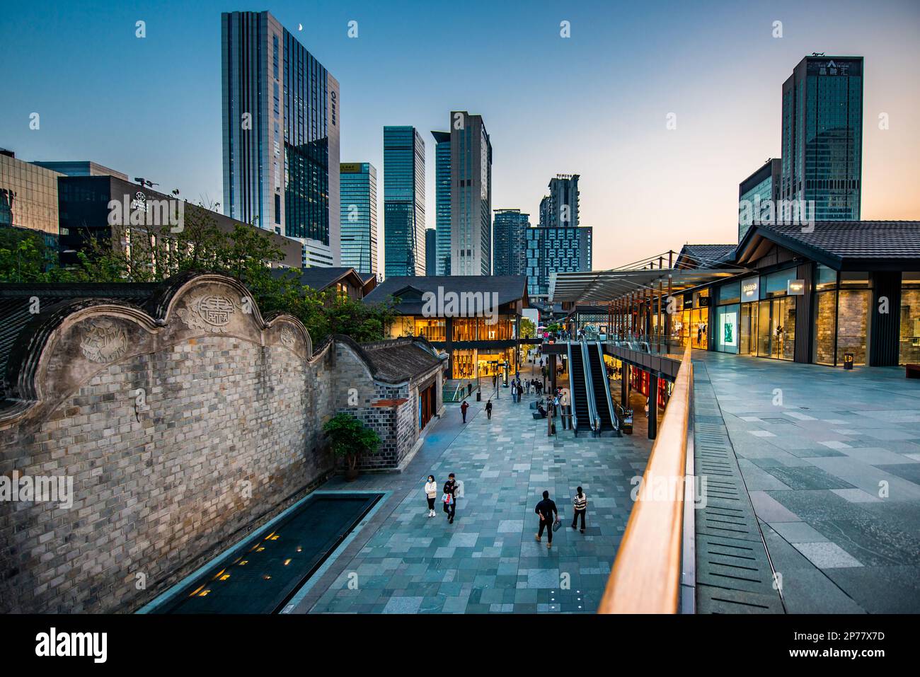 Chengdu in the Pacific at night Stock Photo - Alamy