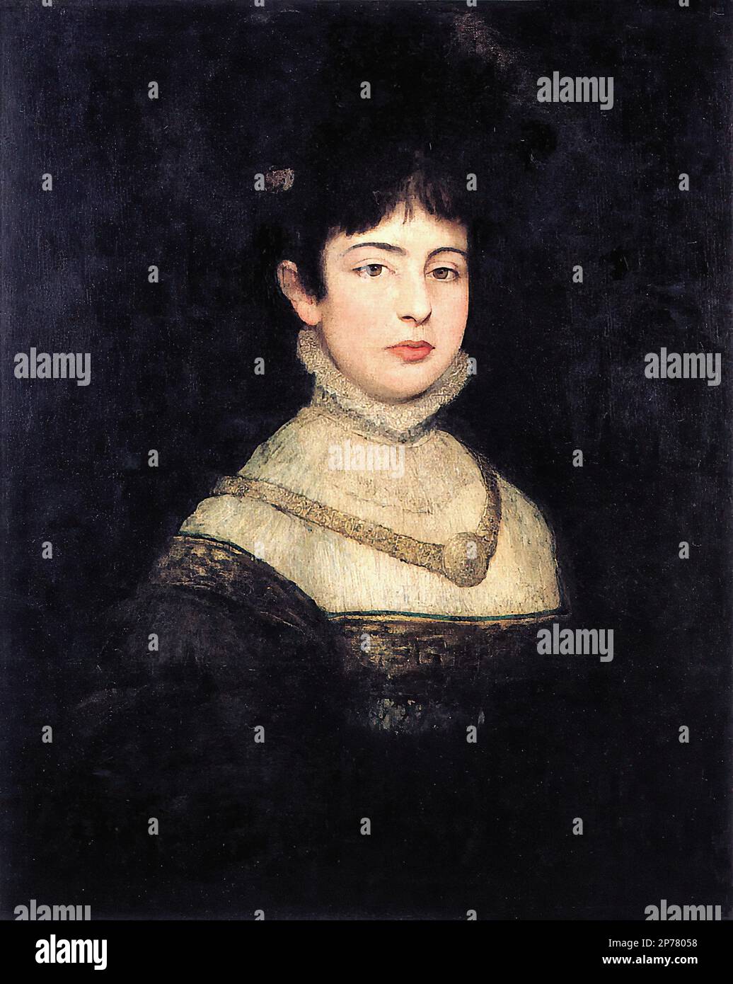 Gottlieb Maurycy - Portret Laury Henschel-Rosenfield - Polska Szkoła ...