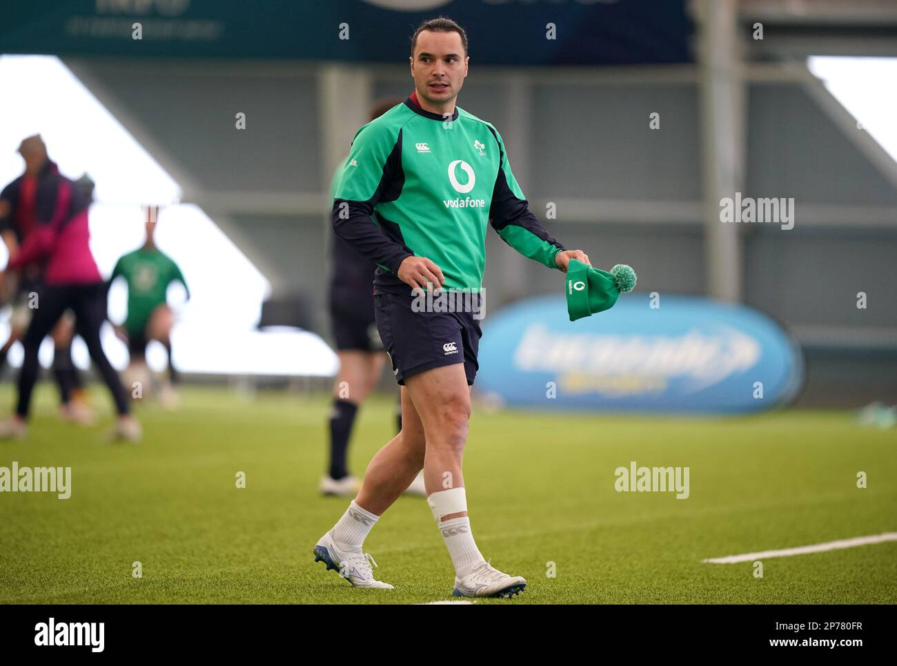 Ireland's James Lowe during a training session at the IRFU High ...