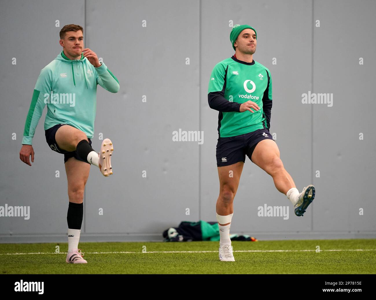 Ireland's Garry Ringrose (left) and James Lowe during a training ...