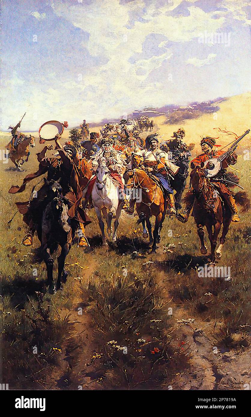 Brandt Józef - Wesele Kozackie - Szkoła Polska - - Brandt Józef ...