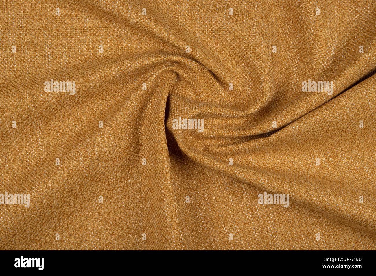 Fabric texture - top view and close-up of a piece of crushed and ...