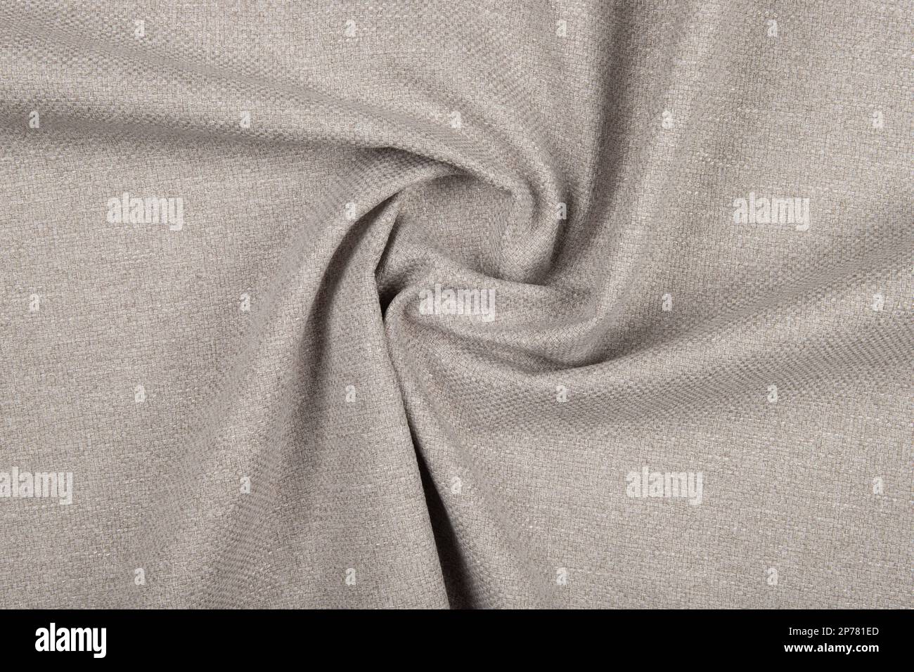 Fabric texture - top view and close-up of a piece of crushed and ...