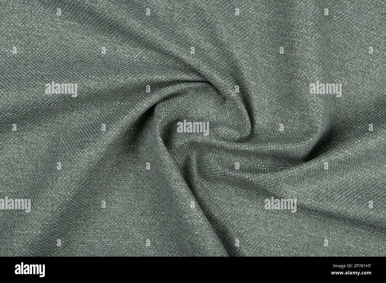 Fabric texture - top view and close-up of a piece of crushed and ...