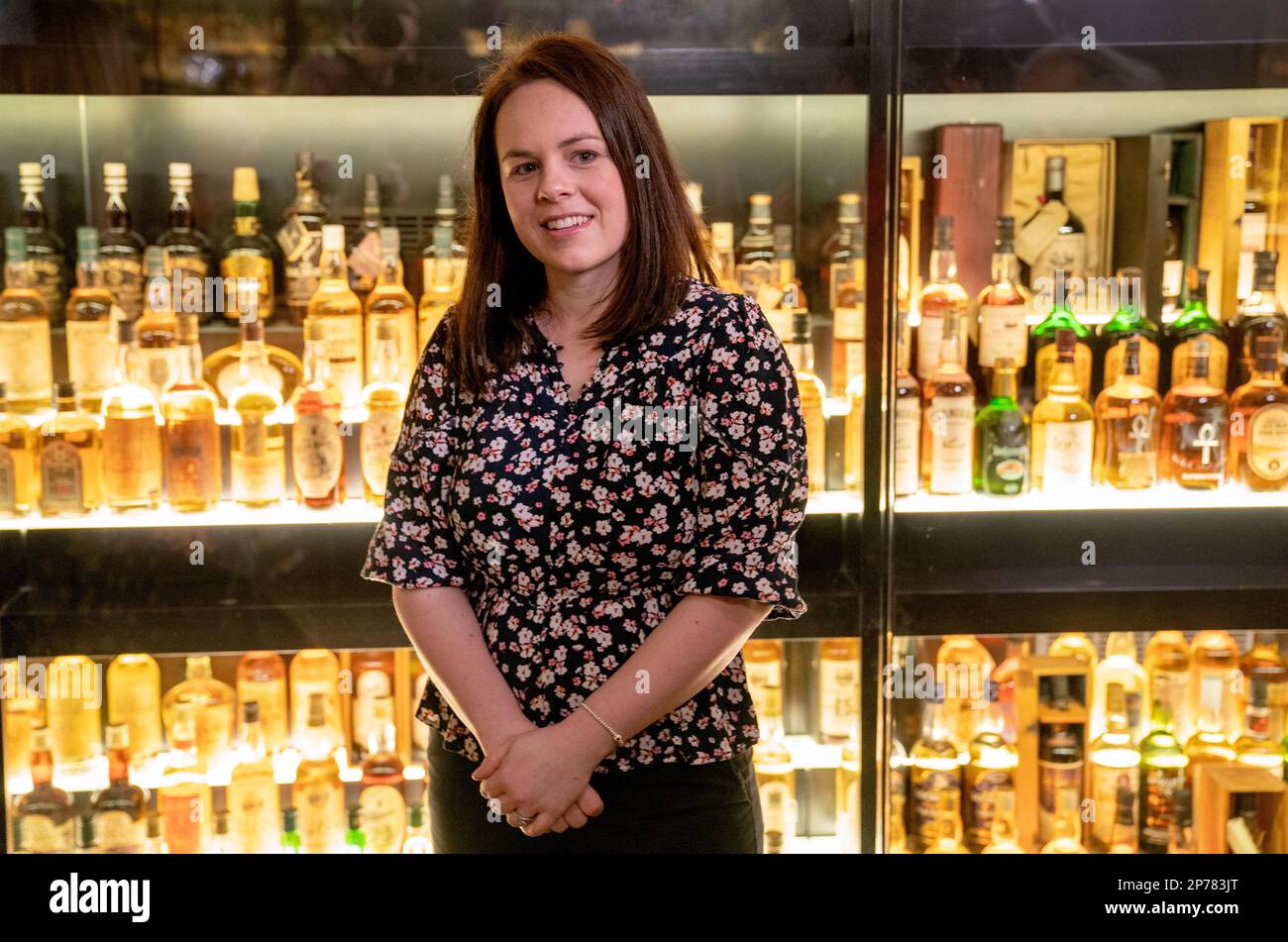 SNP leadership candidate Kate Forbes during a visit to the Scotch ...