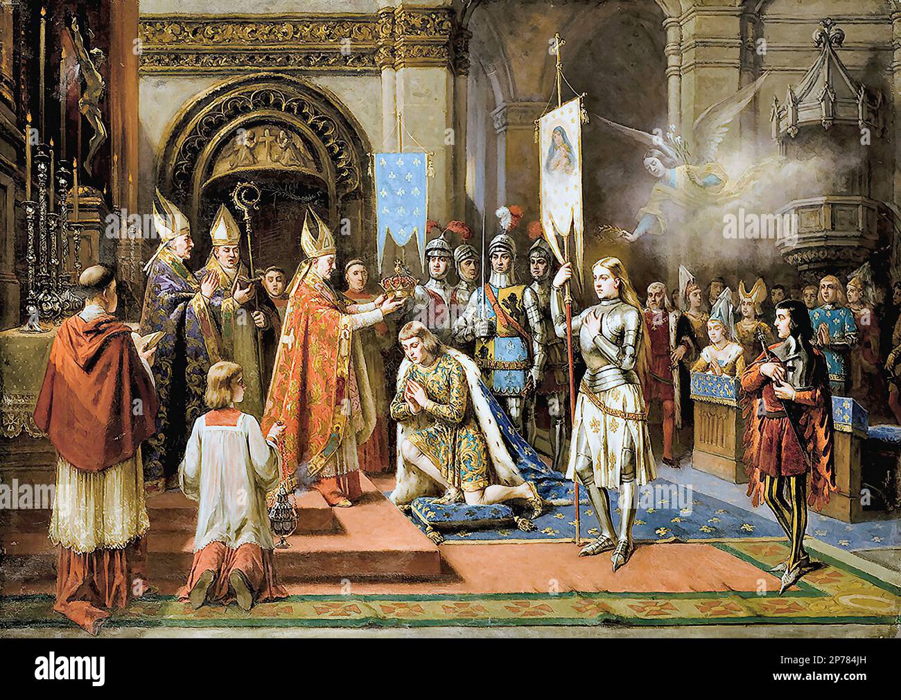 Bakalowicz Władysław - Joanna d'Arc na koronacji Karola VII w katedrze ...