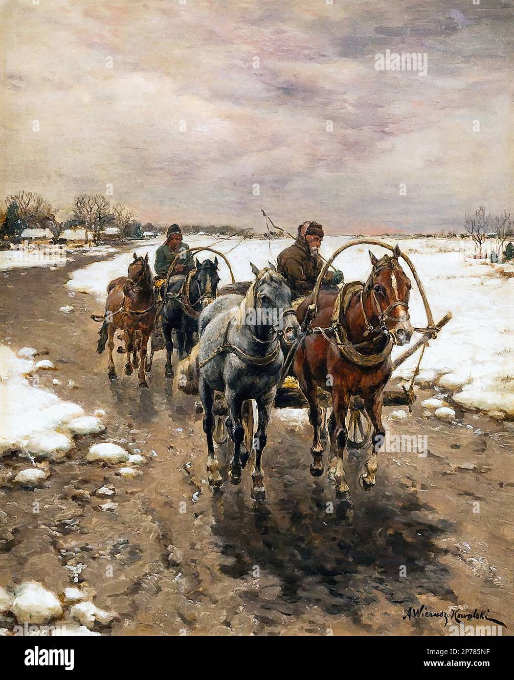 Wierusz-Kowalski Alfred - Zimowa przejażdżka - Polska Szkoła ...