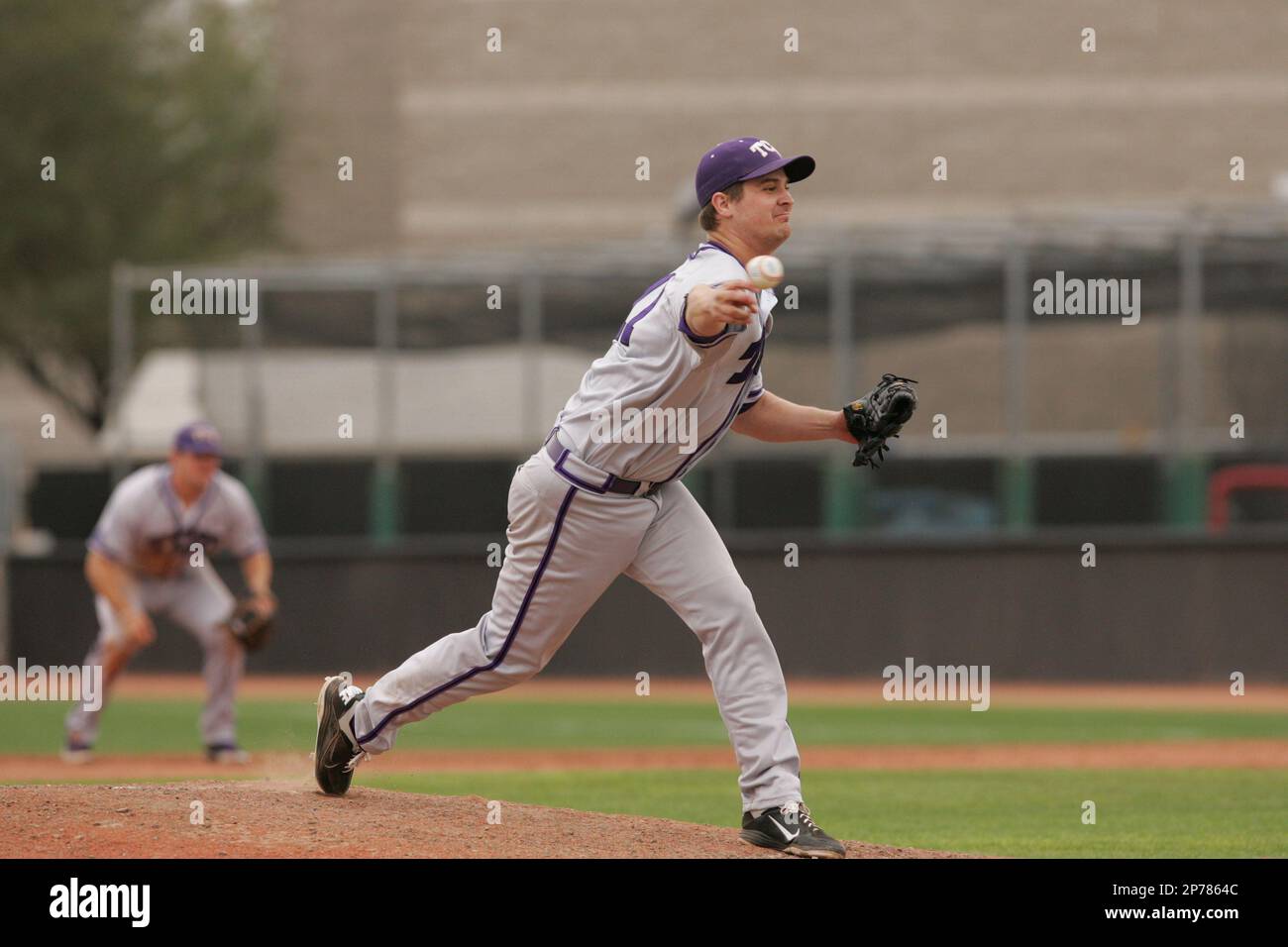 2011 MAR 20: TCU's Trent Appleby (11) pitches during an NCAA Baseball ...