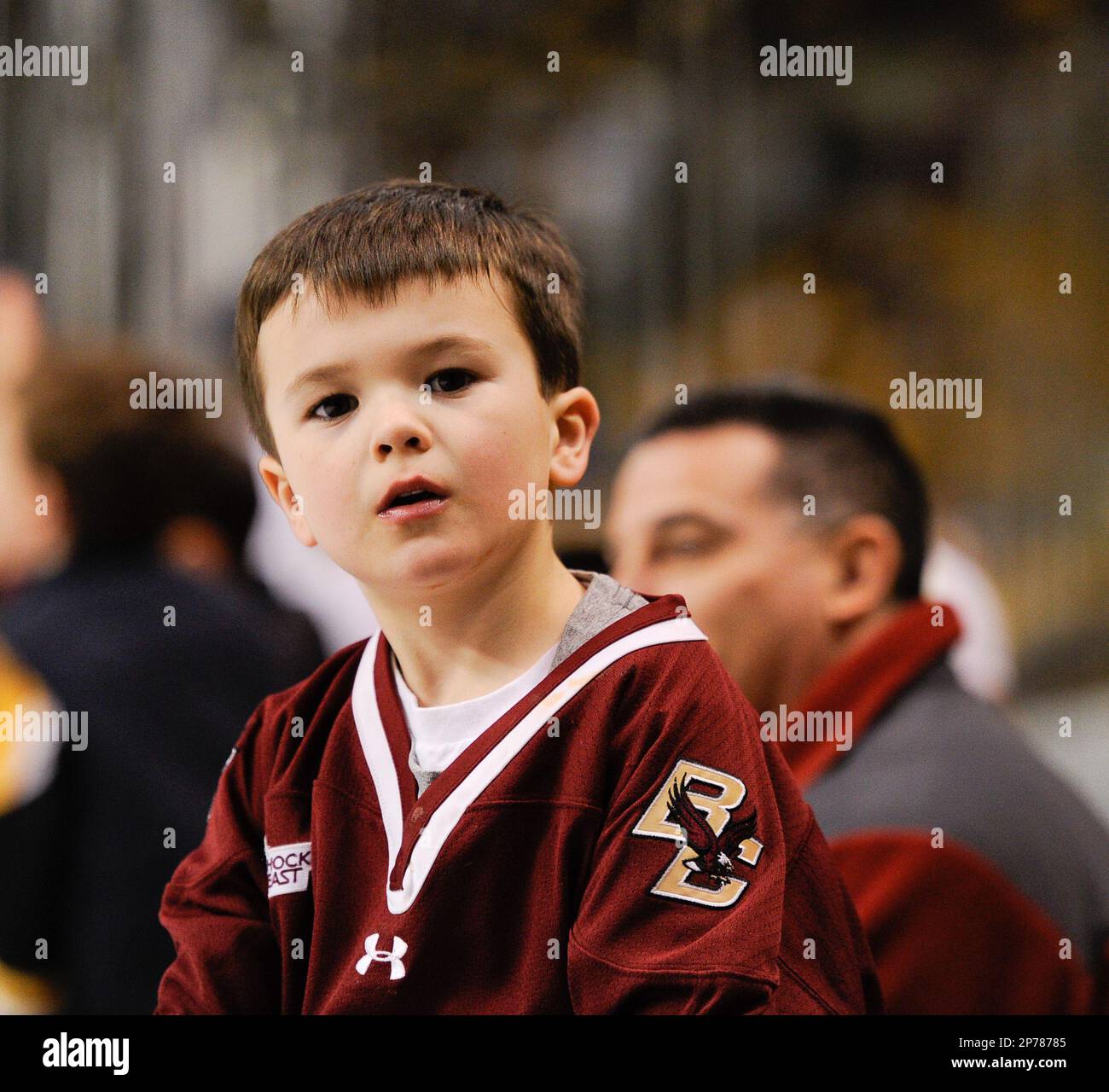 March 19 2011: A young Boston College fan poses for a photo prior to ...