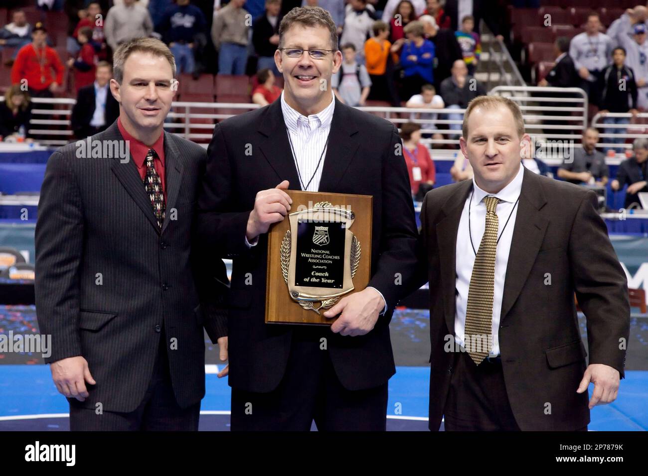 March 19, 2011: Mark Cody of Cornell receiving the Coach of the Year ...