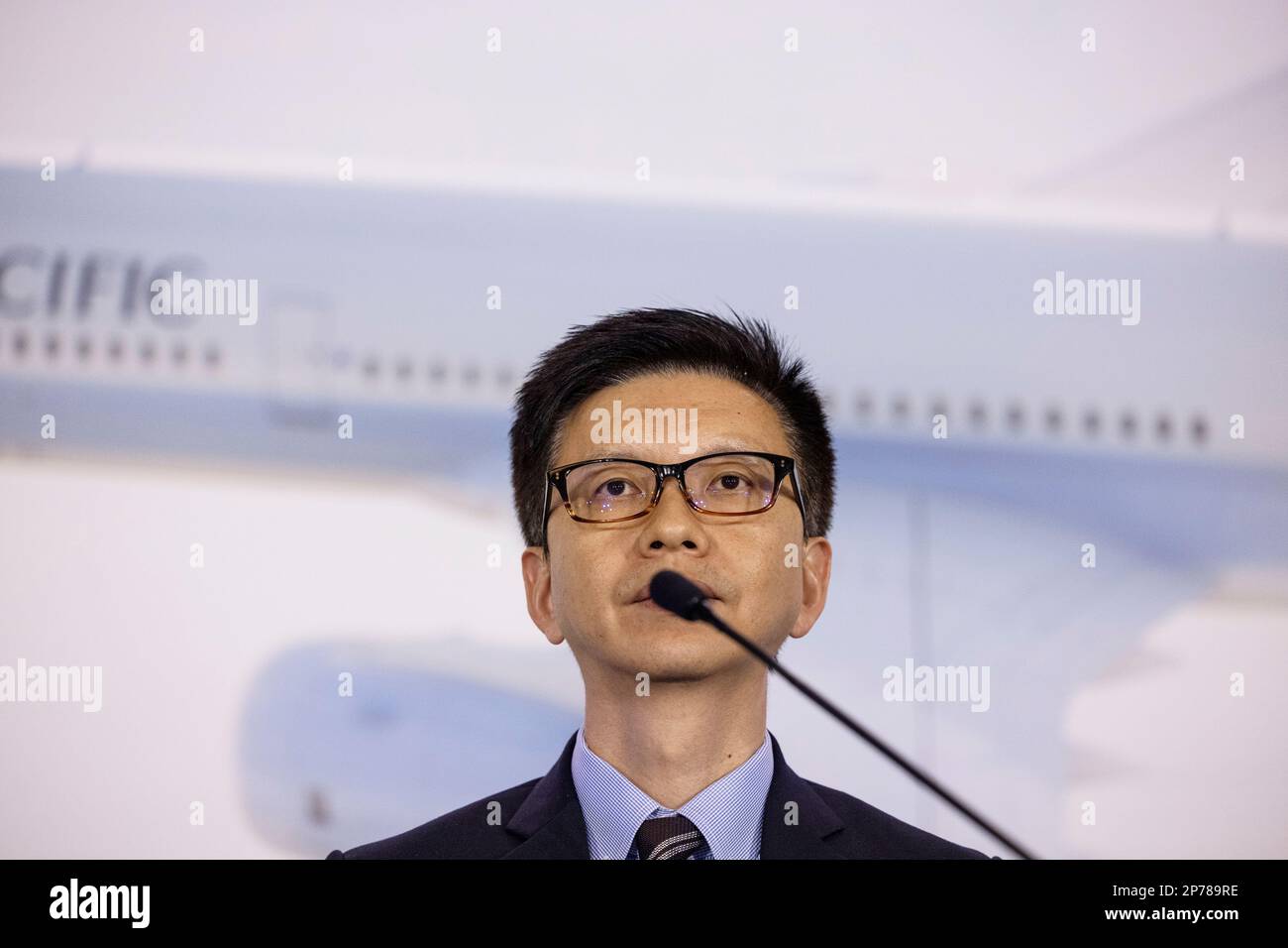 Ronald Lam, chief executive officer of Cathay Pacific Airways, speaks ...