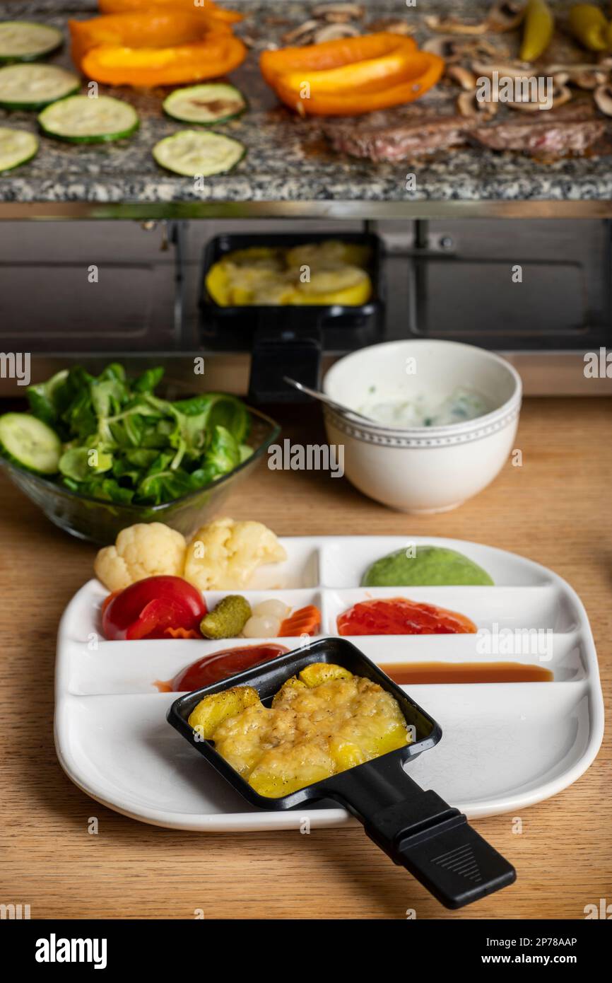 Raclette party hi-res stock photography and images - Alamy