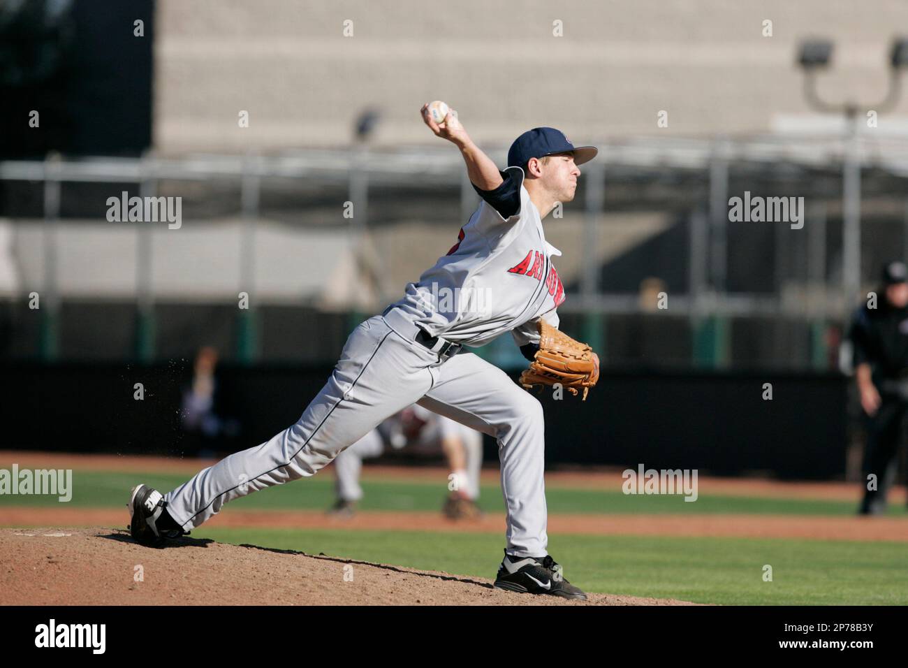 22011 MAR 09: Arizona's Konner Wade (48) pitches during an NCAA ...