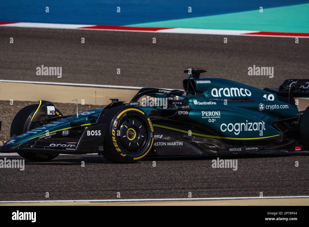 MANAMA, BAHRAIN, Sakhir circuit, 3. March 2023: #18, Lance STROLL, CAN ...