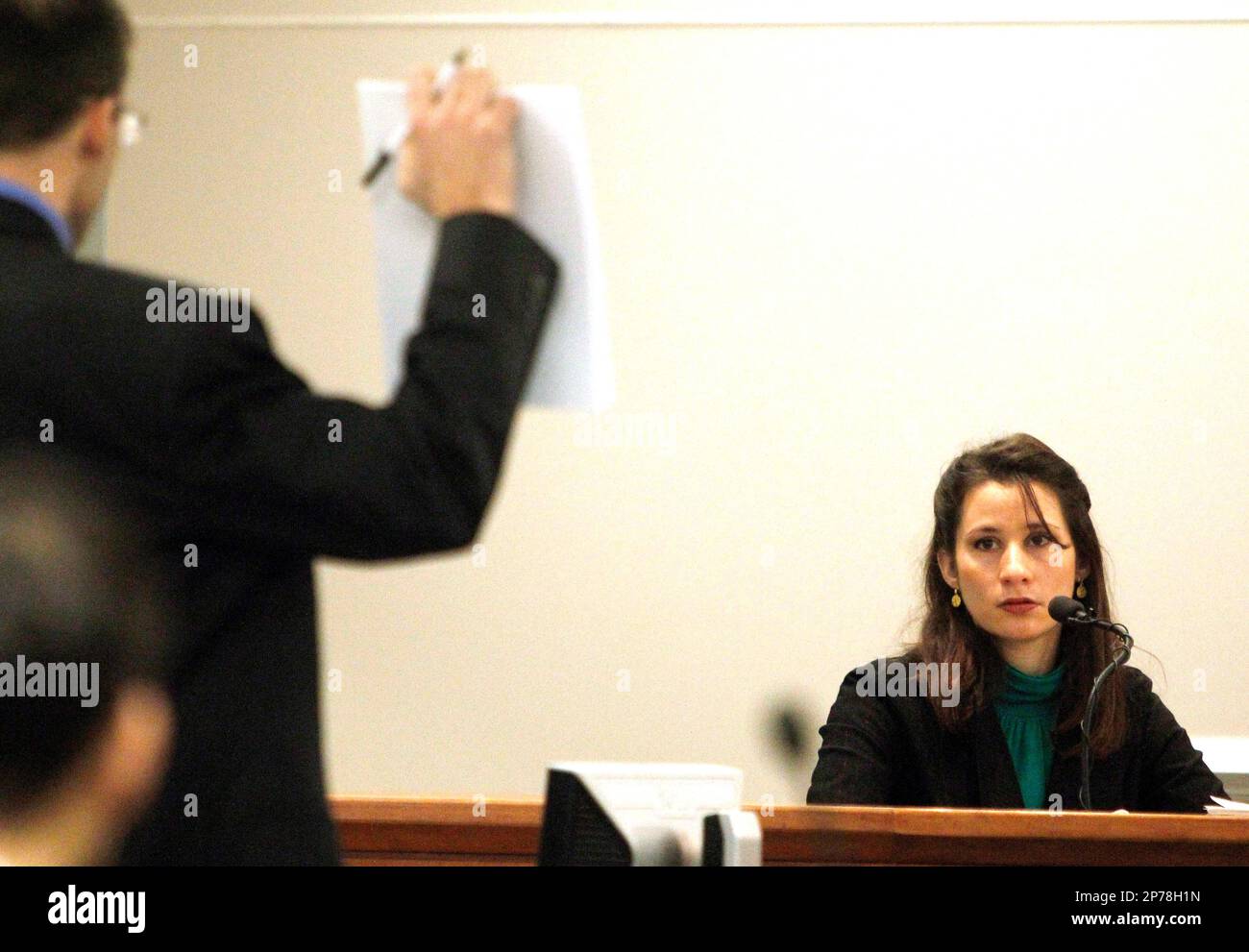 Wanda Martins testifies during the trial of Christopher Gribble Friday ...