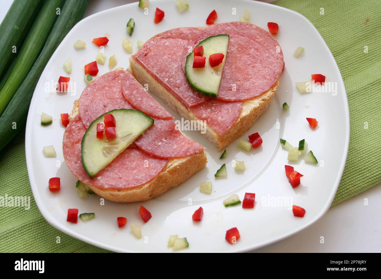 Salamibrot hi-res stock photography and images - Alamy